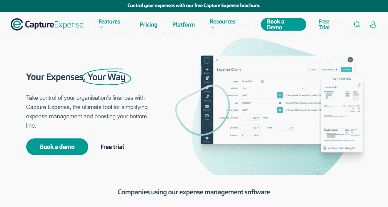 Capture Expense User Reviews & Pricing For 2025 - BusinessFinancing.co.uk