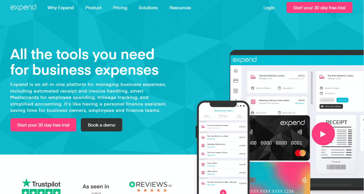 Expend User Reviews & Pricing For 2025 - BusinessFinancing.co.uk