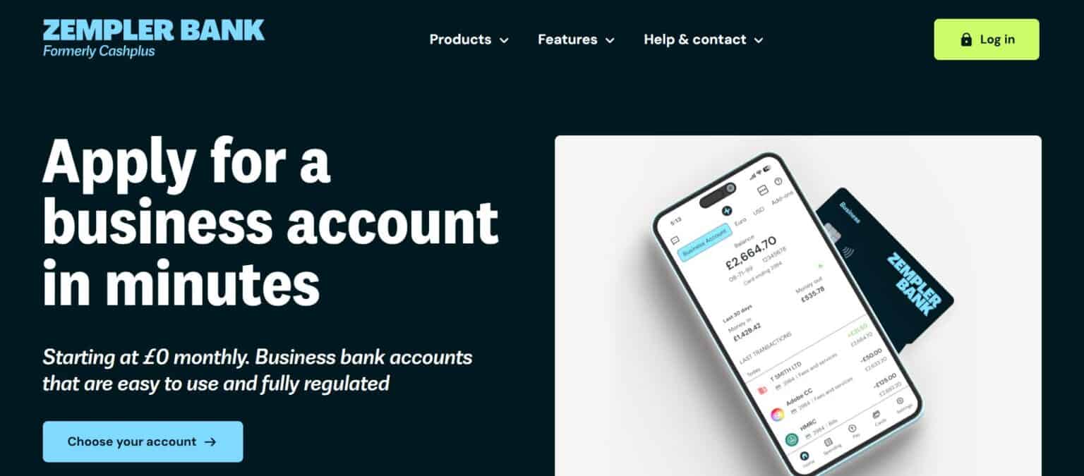 Zempler Bank (Formerly Cashplus) Business Account Reviews